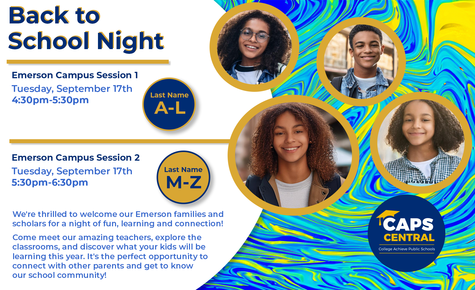 Back to School Night: Emerson Campus – College Achieve Central Charter ...